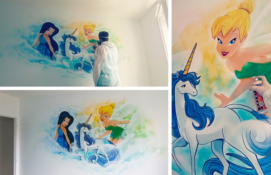 Décoration chambre féerique - Déco de chambre graffiti à toulouse